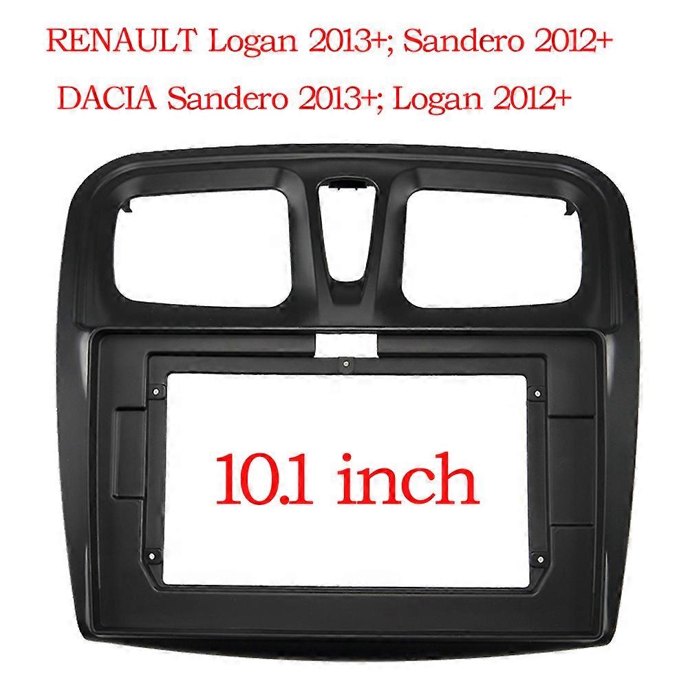 2 Din 10.1 Inch Car Radio Fascias for RENAULT Sandero Symbol Logan 2014+ Dashboard Frame ...