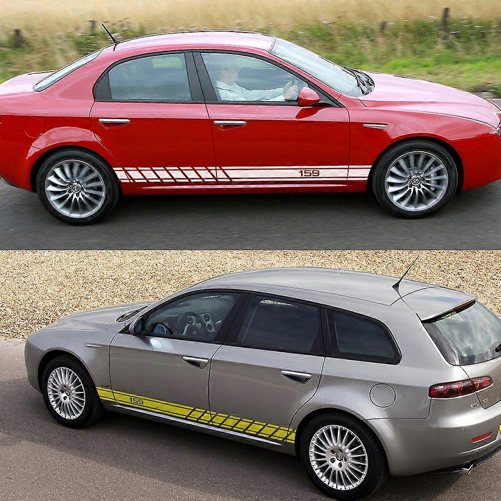 2PCS Car Stickers For Alfa Romeo 159 147 Giulietta Stelvio 4C MITO 156 ...