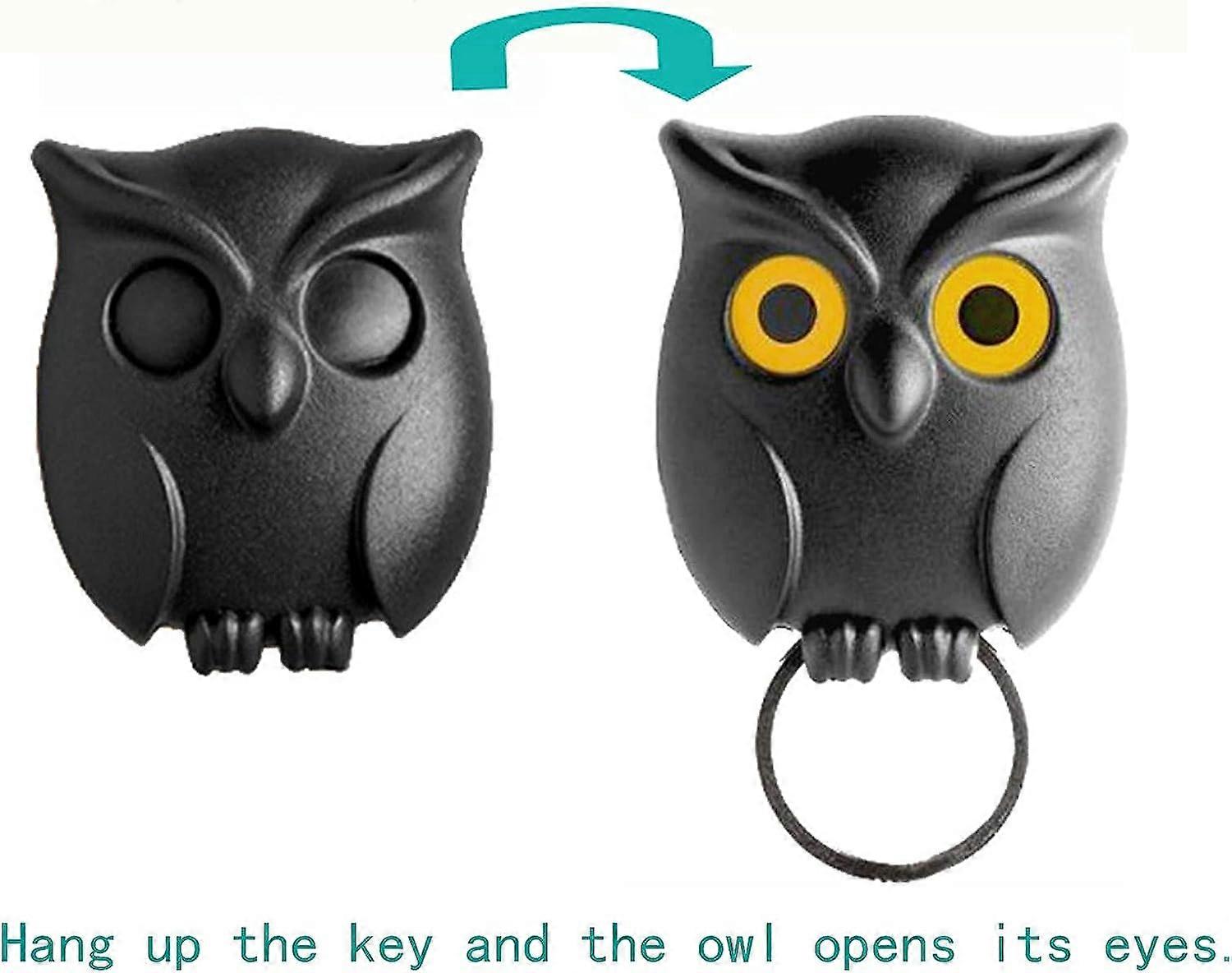 3 Pack Owl Key Holder, Owl Key Hooks, Magnetic Wall Key Holder for ...