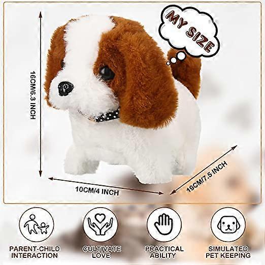 2 Pieces Walking Dog Toy Bunny Toy Plush Stuffed Toy with Sounds and ...