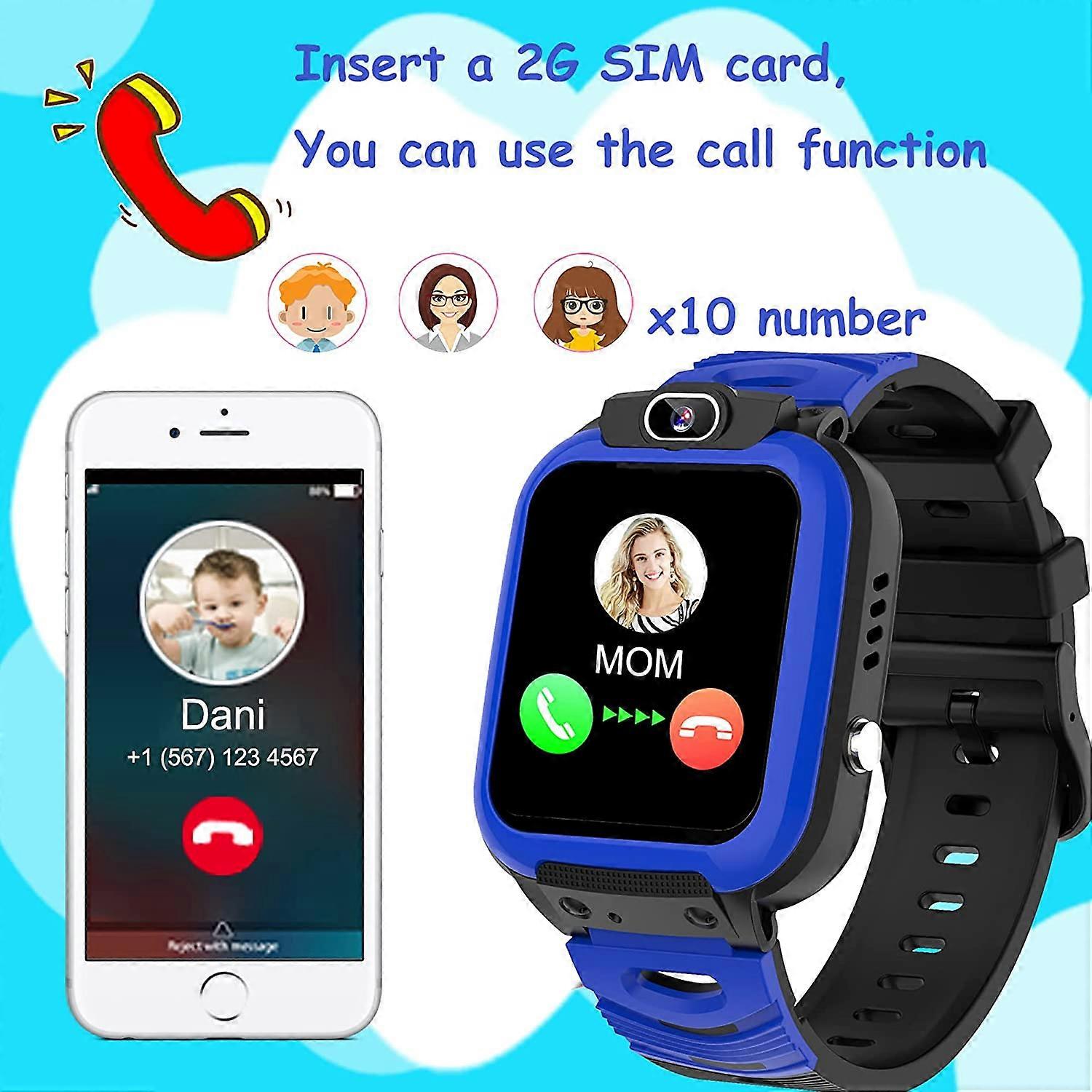 Kids Mobile Smart Watch for Boys and Girls, Kids Smart Watch with Call ...