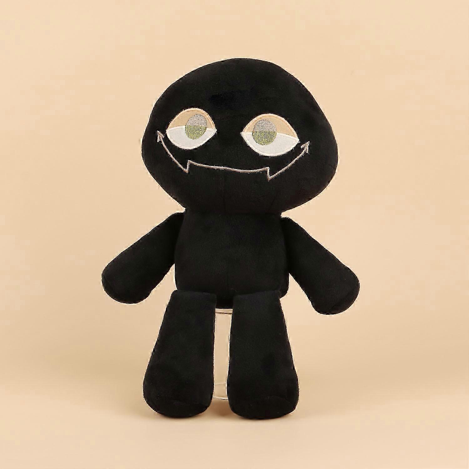 Slap Battles Bob Plush slap battle game Bob black and white plush doll ...
