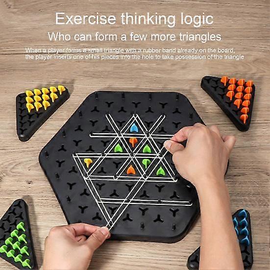 Rubber Band Triangle Board Game Geometry Learning Focus Logic Training ...