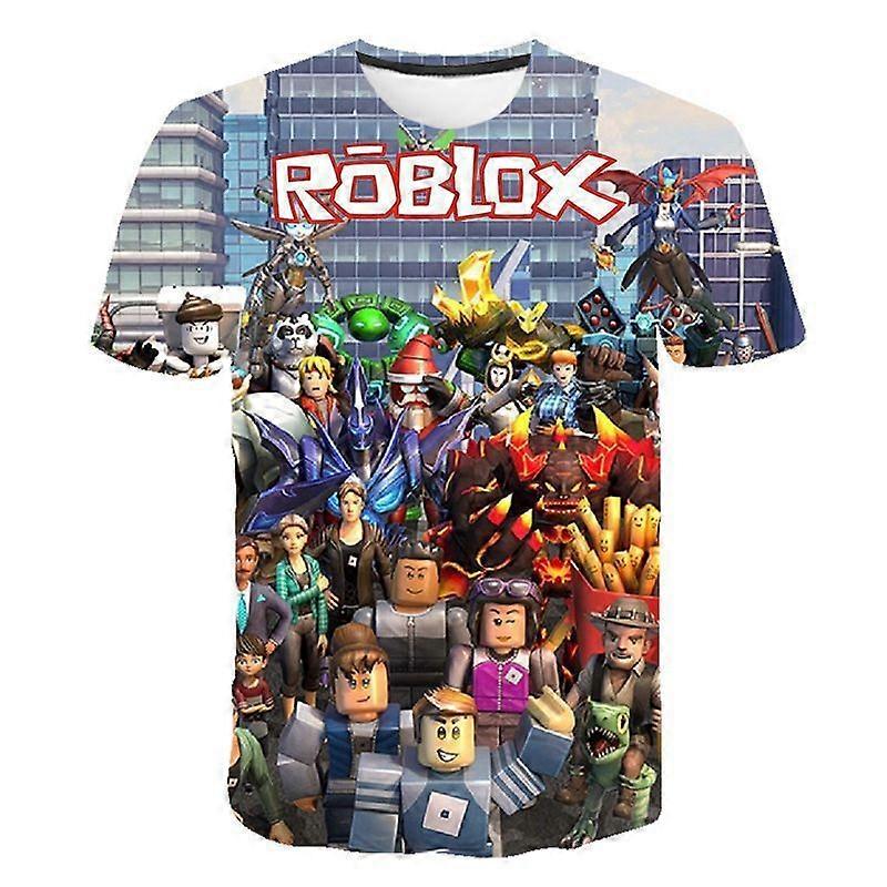 ROBLOX Summer Cartoon World 3D T-shirt Creative Shirt Short-sleeved ...