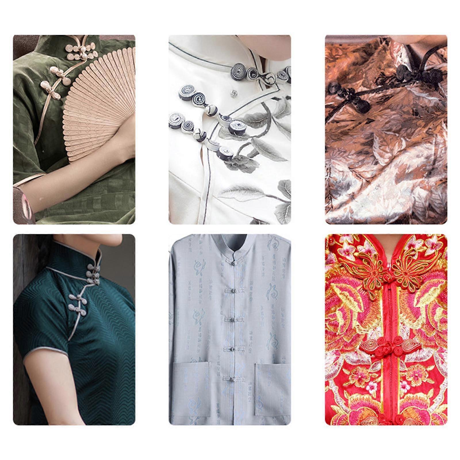 5 Pairs/Pack Cheongsam Buttons Chinese Closure Buttons Chinese Knots ...