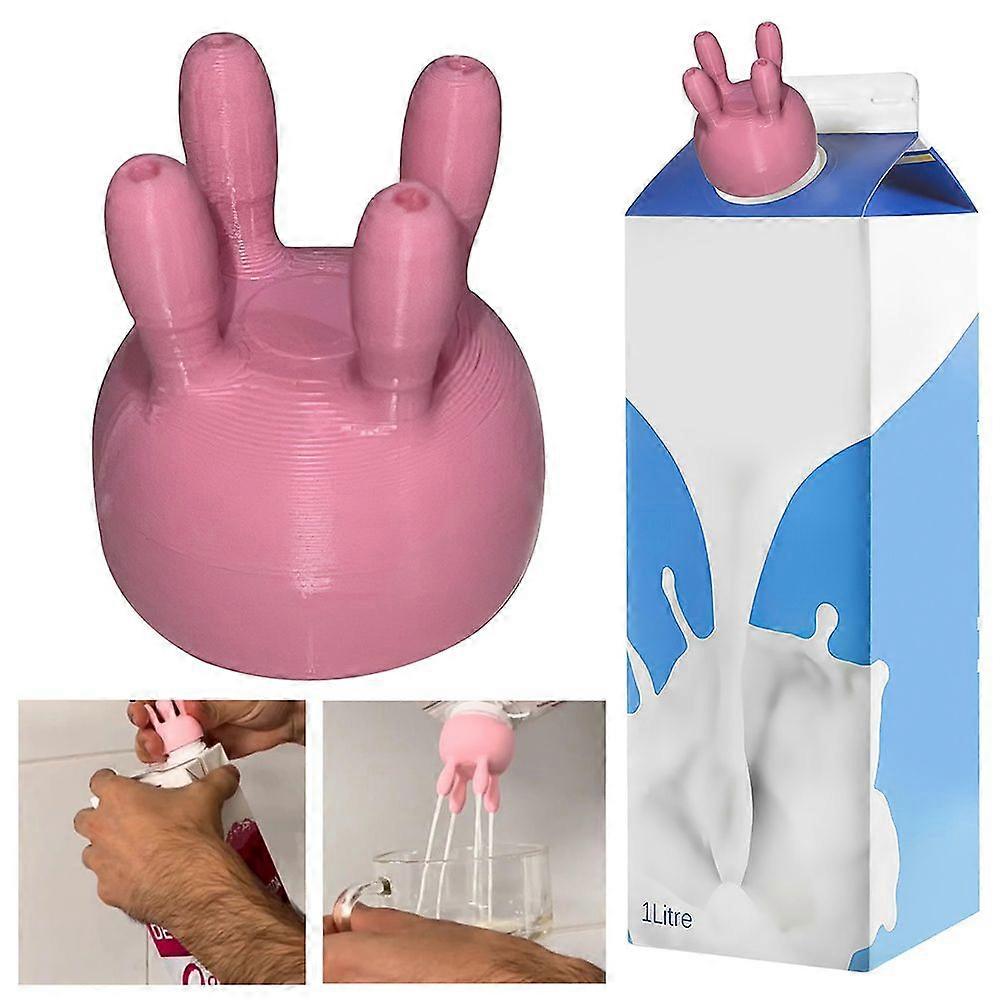 Cow Udder Milk Carton Cap Funny Boxed Milk Diverters Spillproof Pour ...