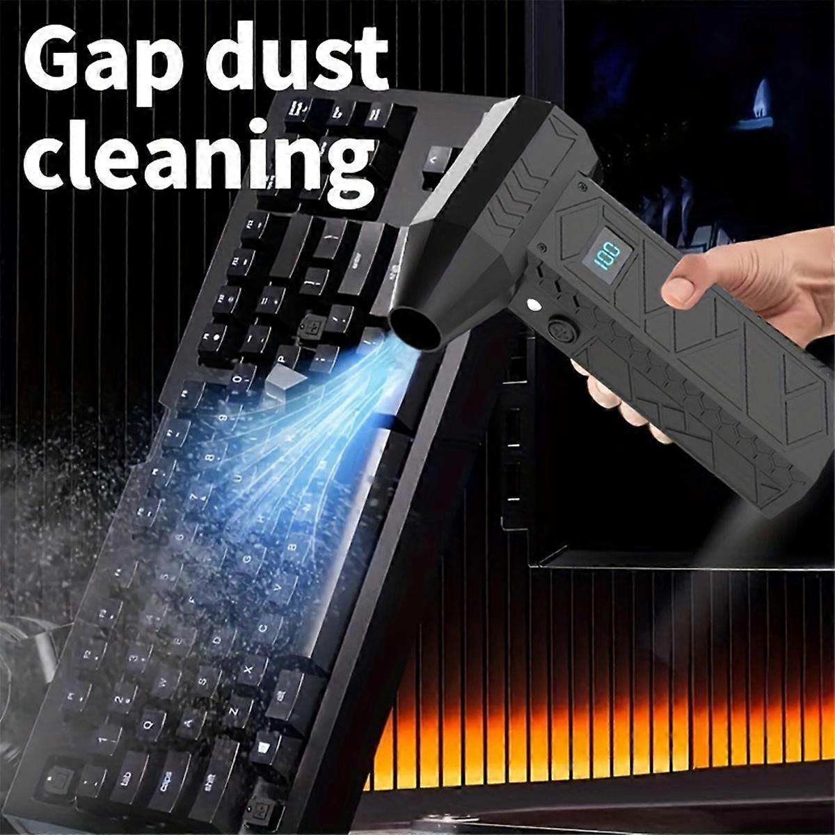 180000RPM Mini Air Blower Turbo Jet Fan Electric Power Display Handheld ...