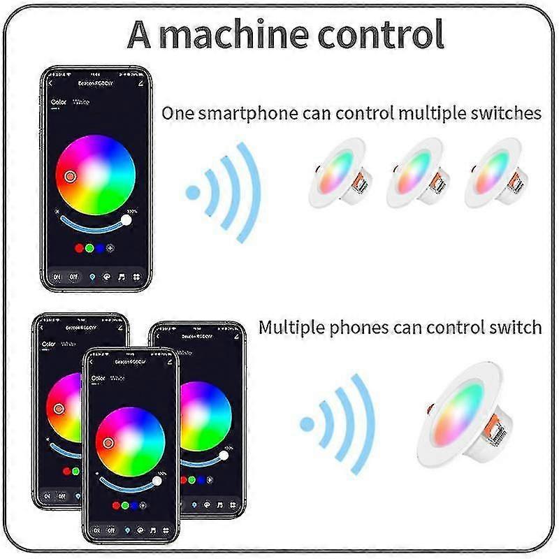 Tuya Smart Led Downlight Led Ceiling Recessed Down Light Dimmmable Spot ...