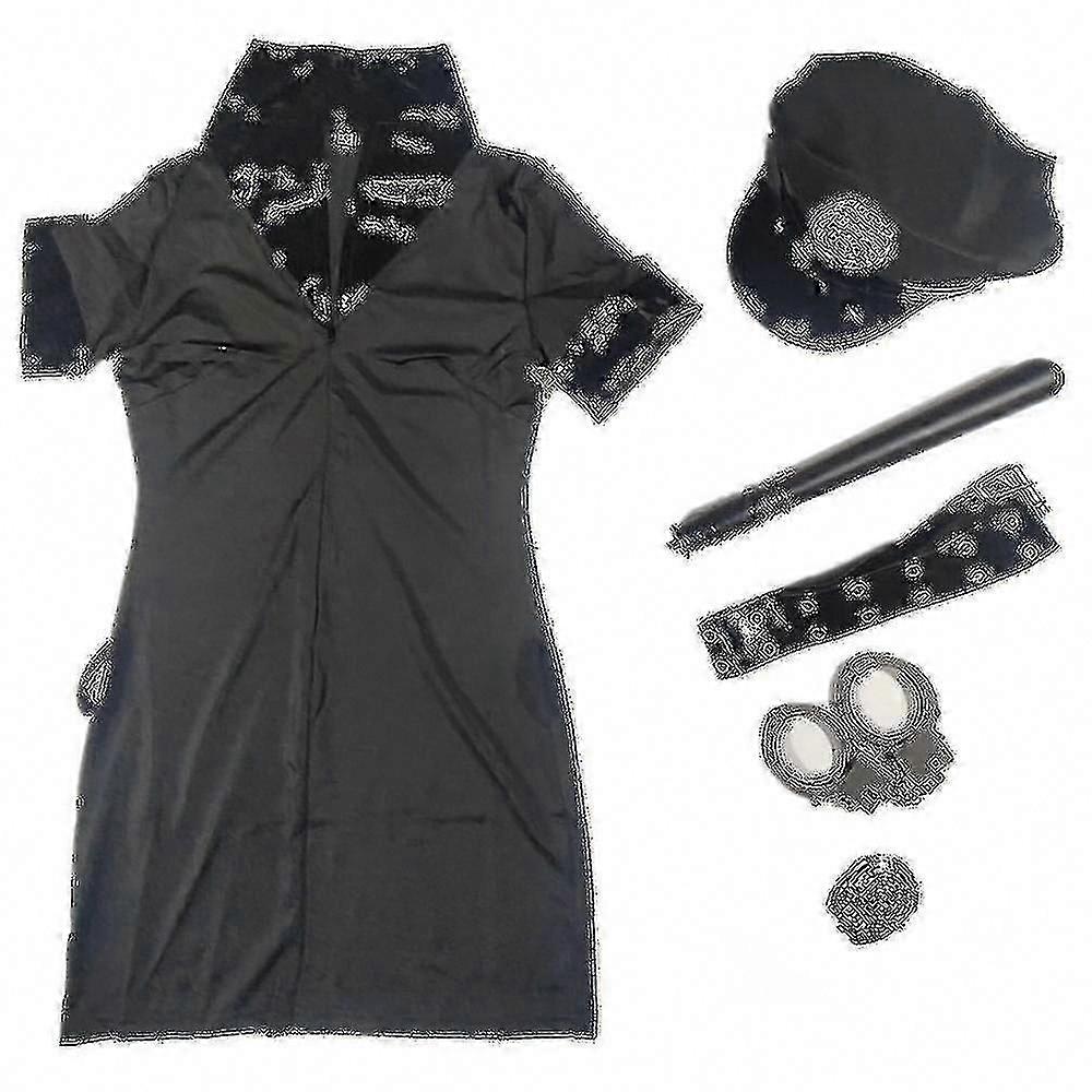 Police Costume for Women Halloween Party Cop Uniform Adult Dress Up ...
