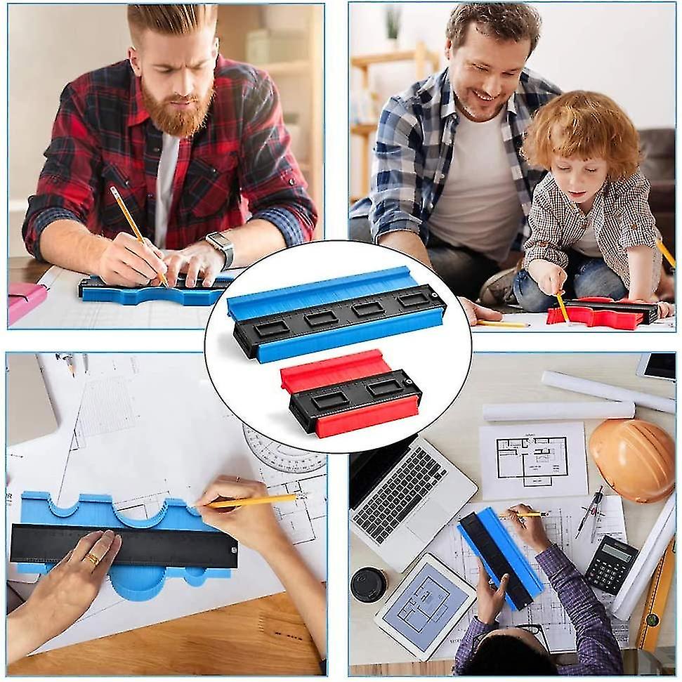 2-pack Contour Ruler Duplicator, Versatile Shape Marking Tool, With ...