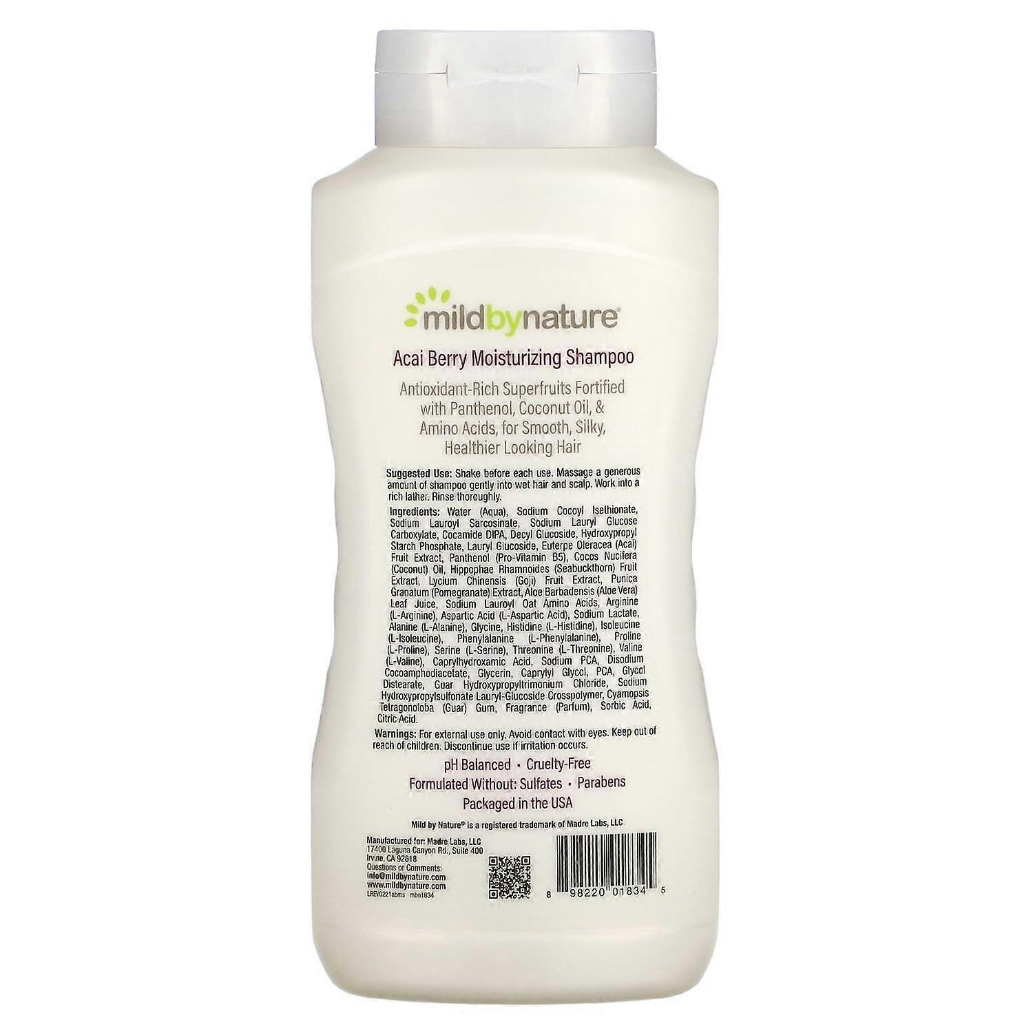 Mild By Nature, Acai Berry Moisturizing Shampoo, 16 fl oz (473 ml ...