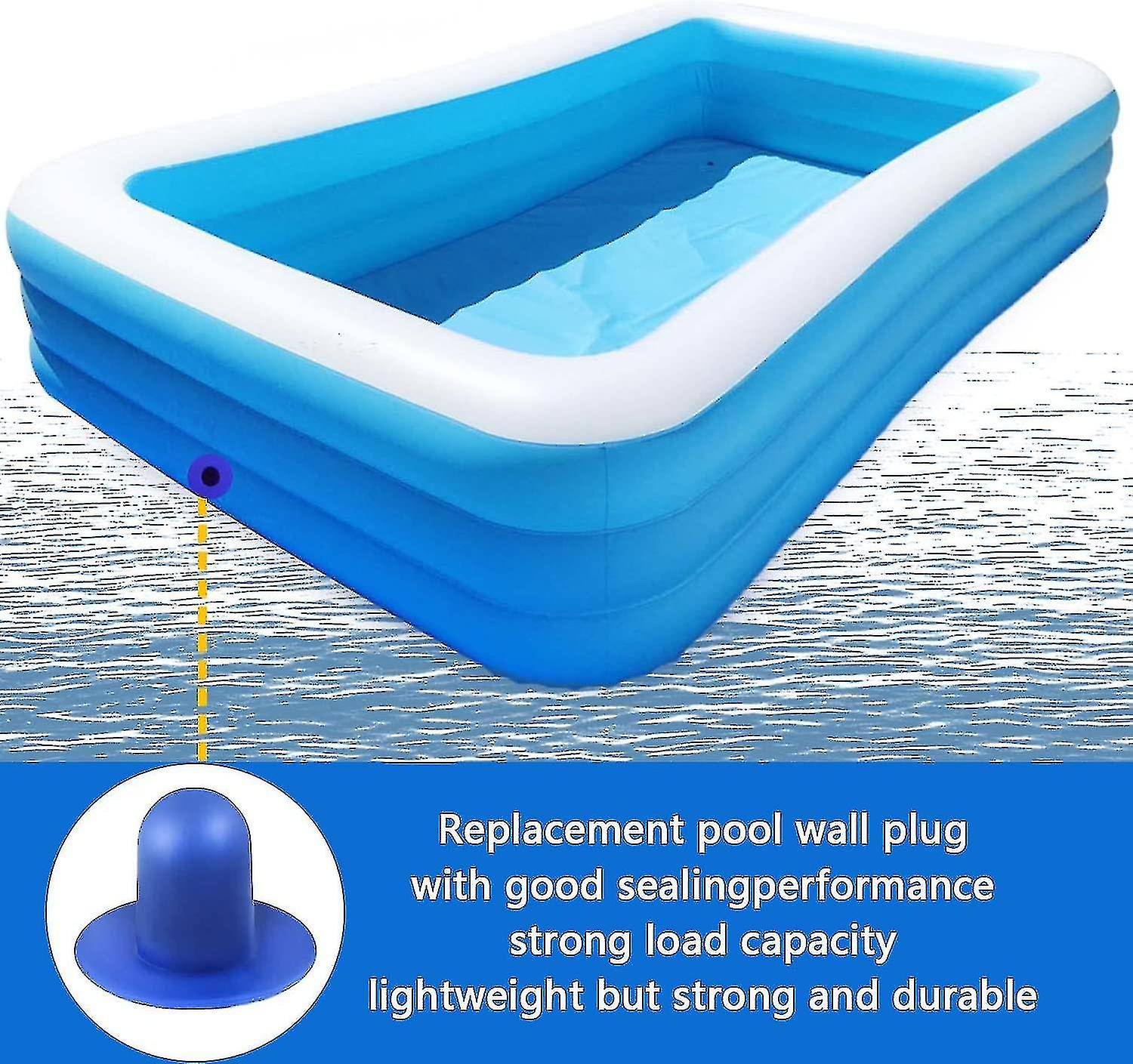 4 Pieces Pool Plug Stopper, Replacement Pool Wall Plugs Swimming Pool ...