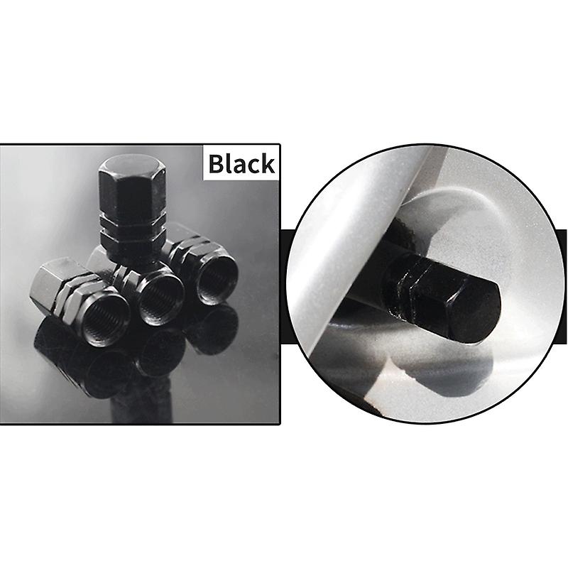4pcs/1set Car Tire Valve Stem Caps Bolt-in Aluminum Theftproof Valve ...