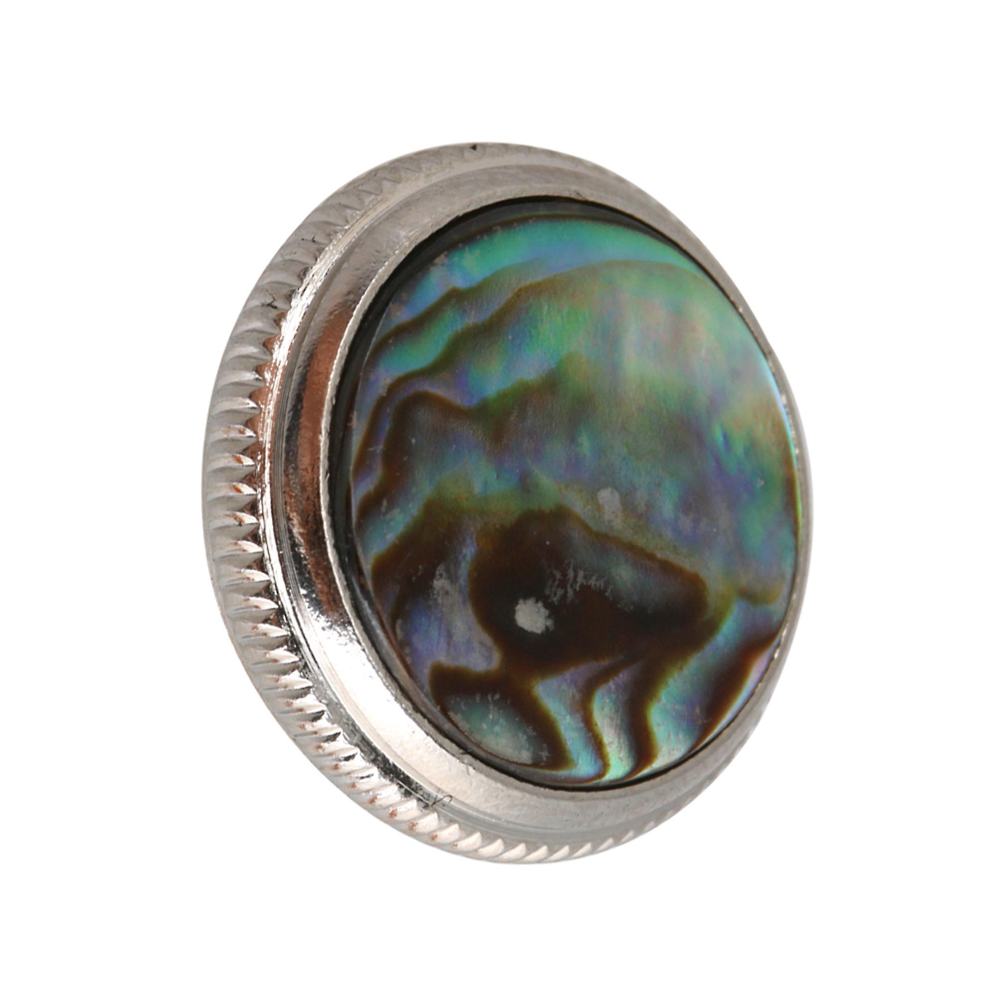 15Pieces Chrome Plated Abalone Shell Trumpet Valve Key Finger Buttons ...