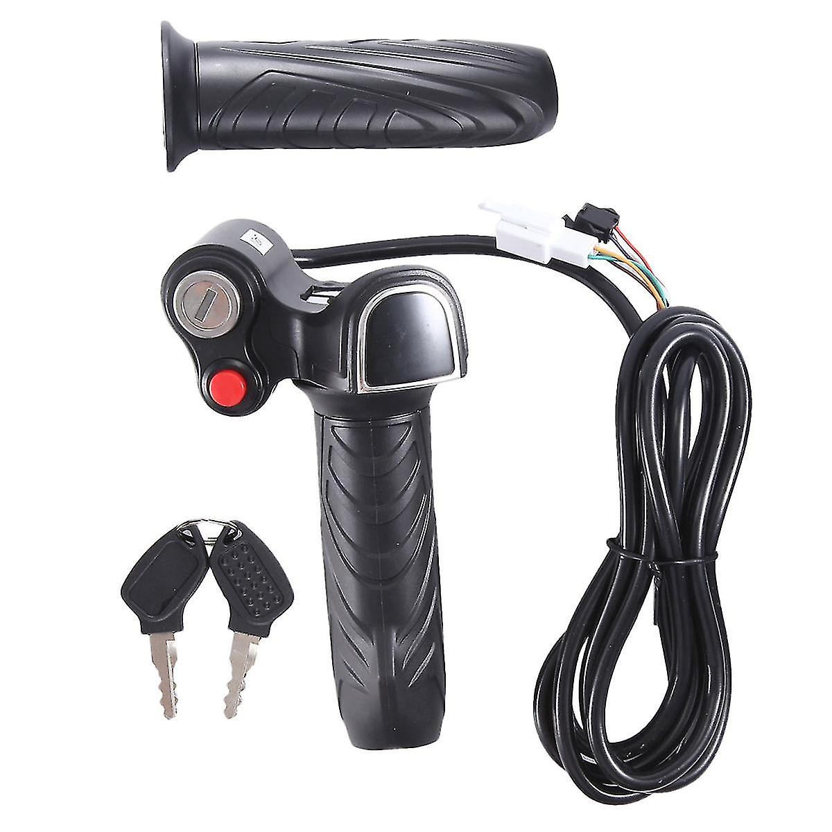 1 Set Electric Scooter Bike Throttle Speed Adjustment Handle With Key ...