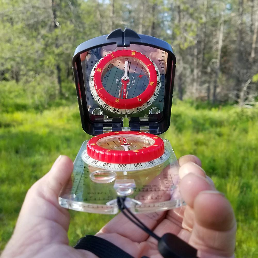 Mirrored Sighting Compass - With Adjustable Declination & Map LED ...