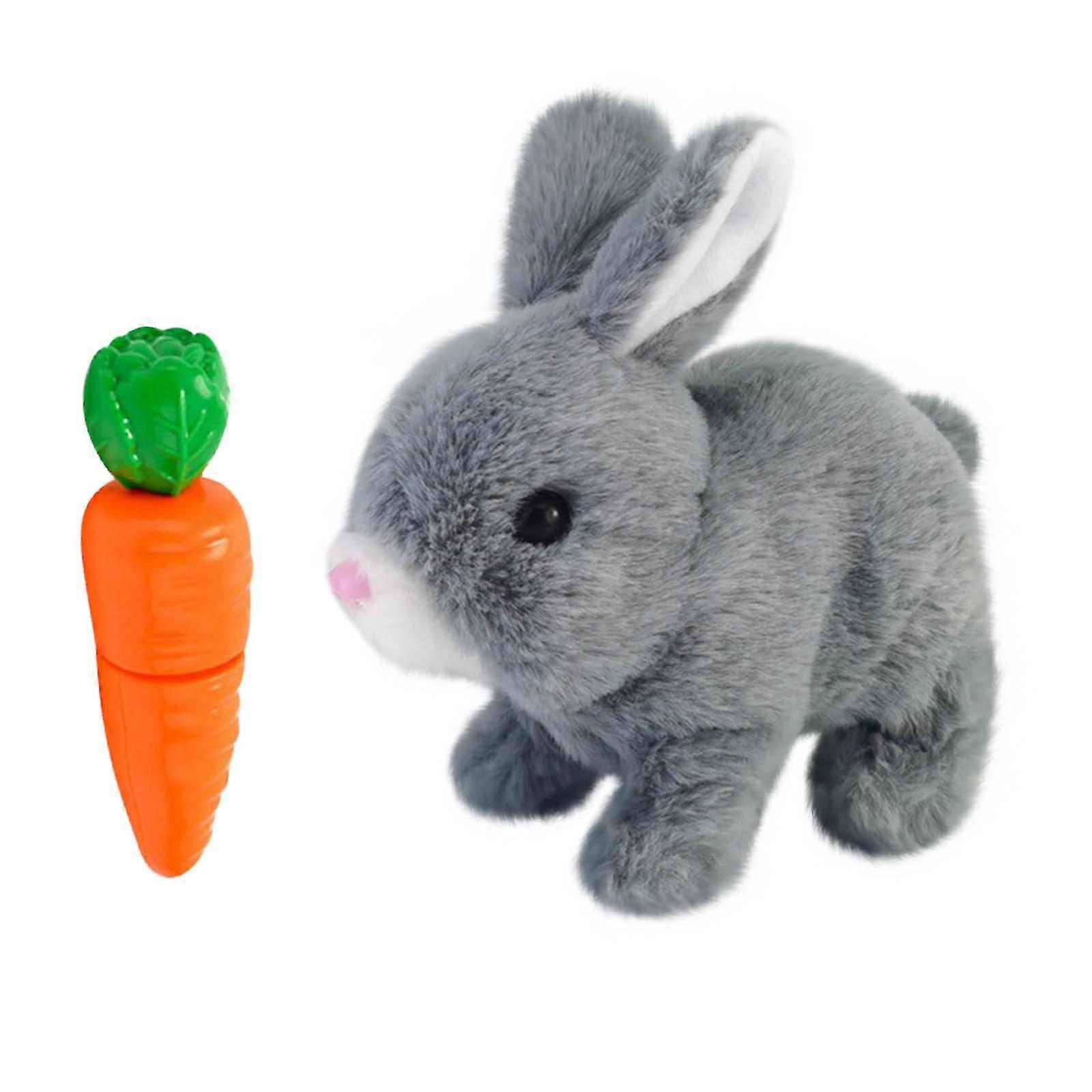 Bunny Toys Interaktiva leksaker Kaniner kan gå och prata, påsk plysch ...