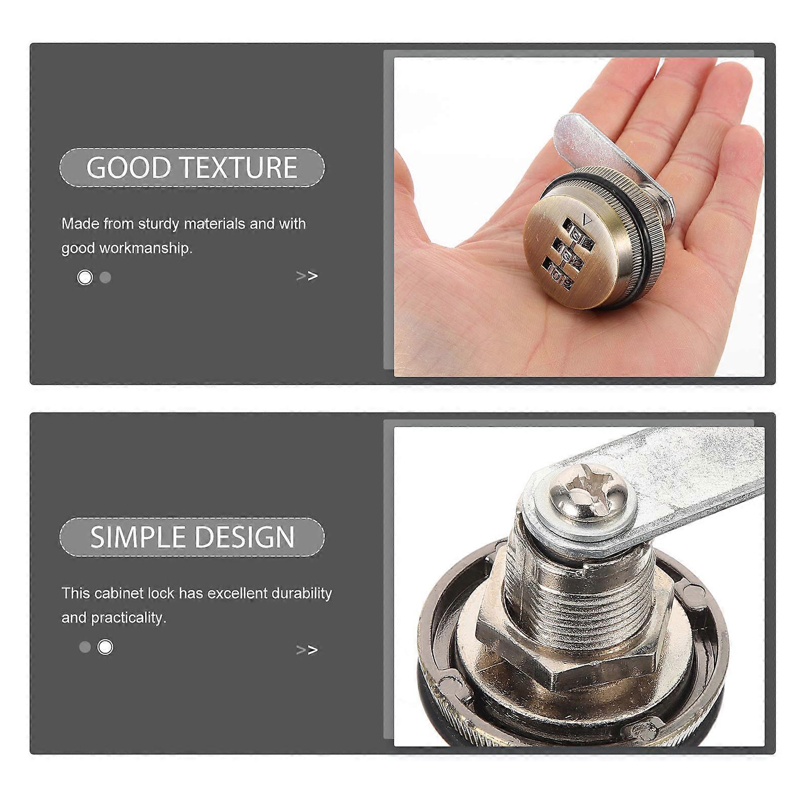 Cabinet Lock Coded Showcase Lock Combination Password Security Lock ...