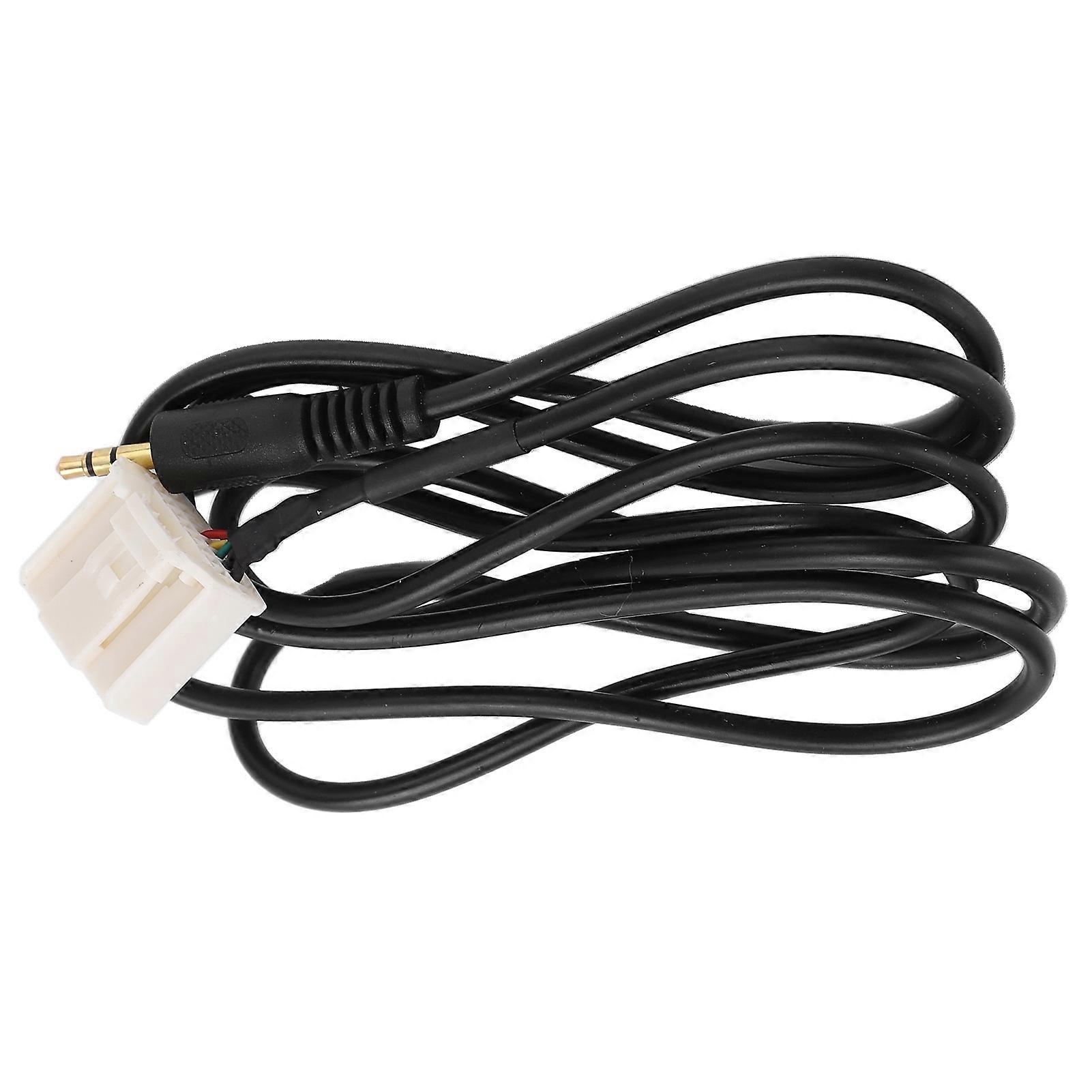 1m Long AUX Audio Input Adapter 3.5mm Black Replacement for Camry ...
