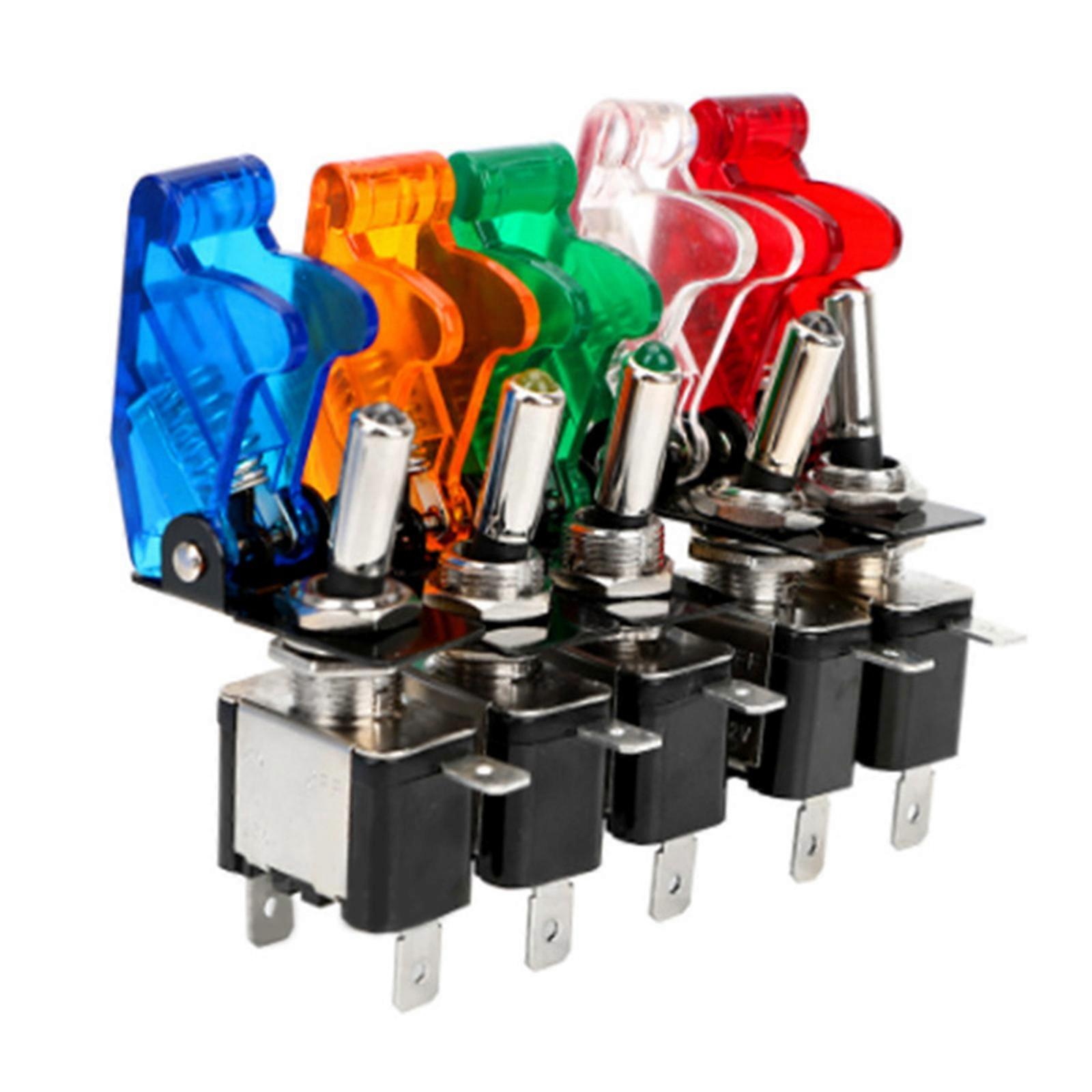 Rocker Car Marine Boat On/Off Toggle Switch Panel with Aircraft Flip ...