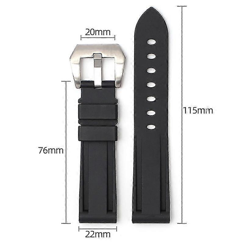 22mm Watch Strap For Blancpain Fifty Fathoms Swatch Co-branded Tpu ...