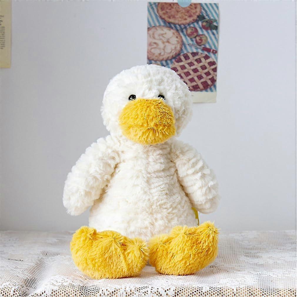 Cute Duck Stuffed Animals, Soft White Duck Plush Pillows Kawaii Hugging ...