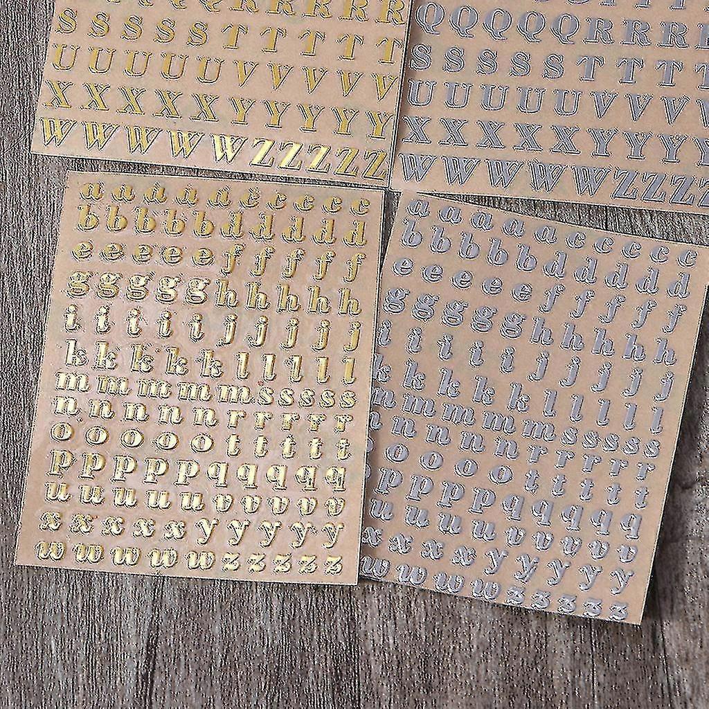 Small Epoxy Alphabet Lower Case Letters Stickers For Kids Art Craft Diy ...