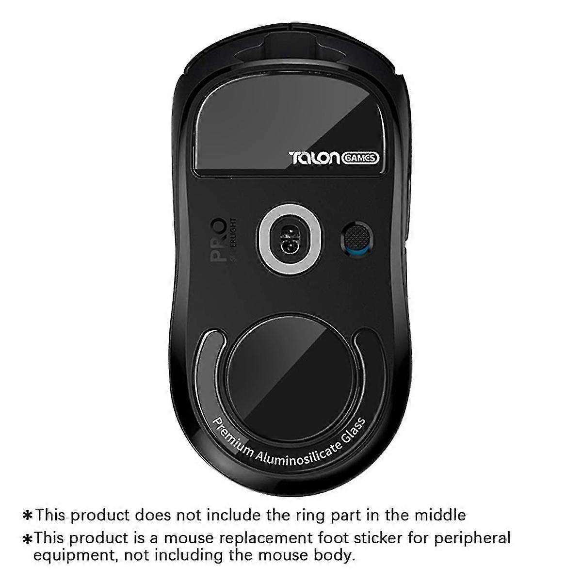 1set Glass Mouse Feet For Gpw 2 G Pro X Wireless Mouse Round Curved ...