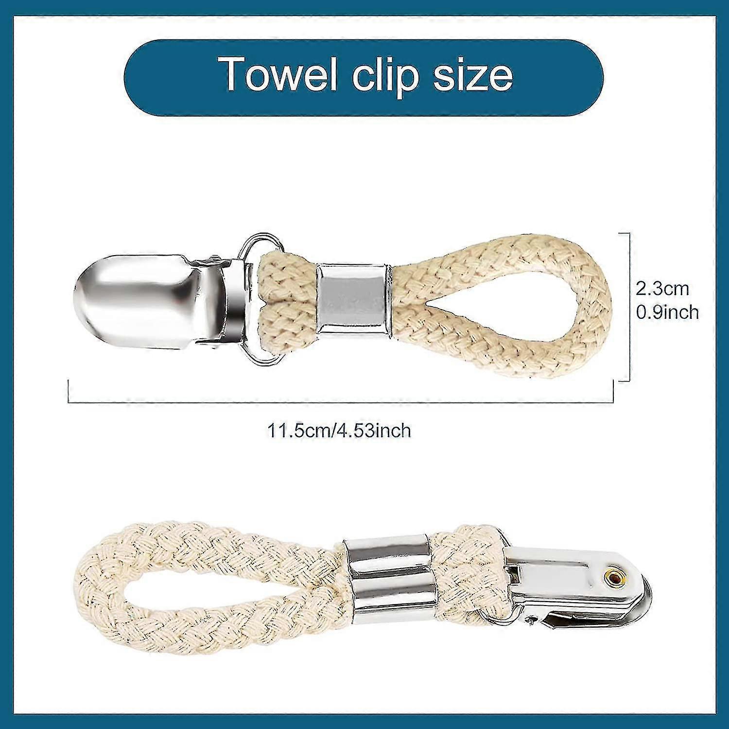 6 Pieces Towel Clip Hangers, Towel Hangers, Towel Clips, Dish Towel ...