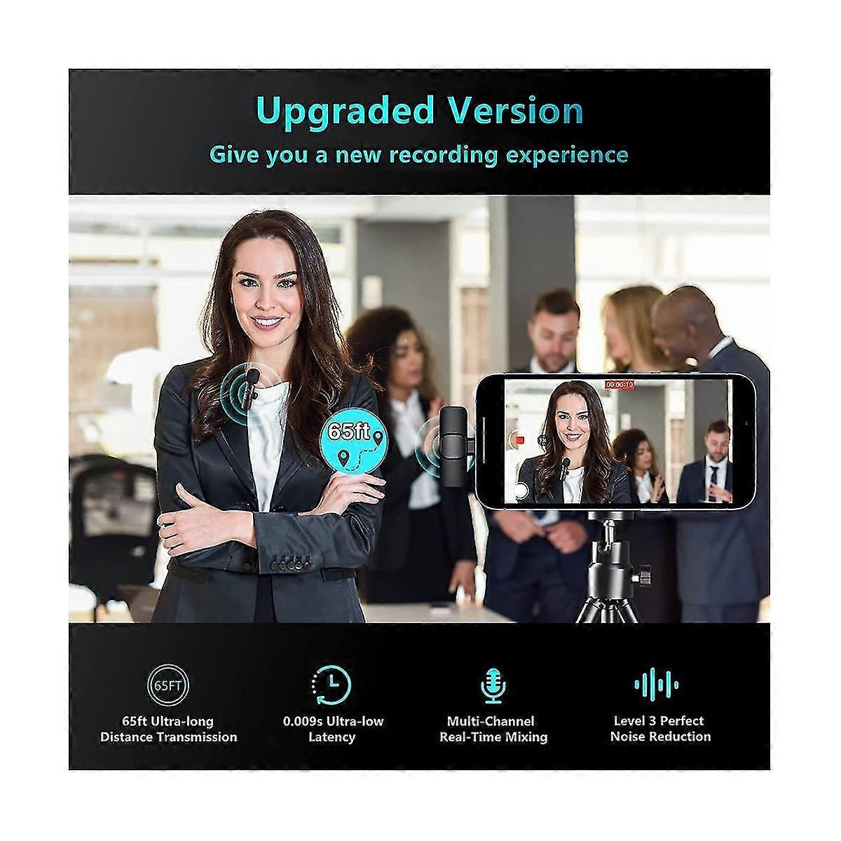 Wireless Lavalier Microphone For Usb-c, Plug And Play Noise Reduction ...