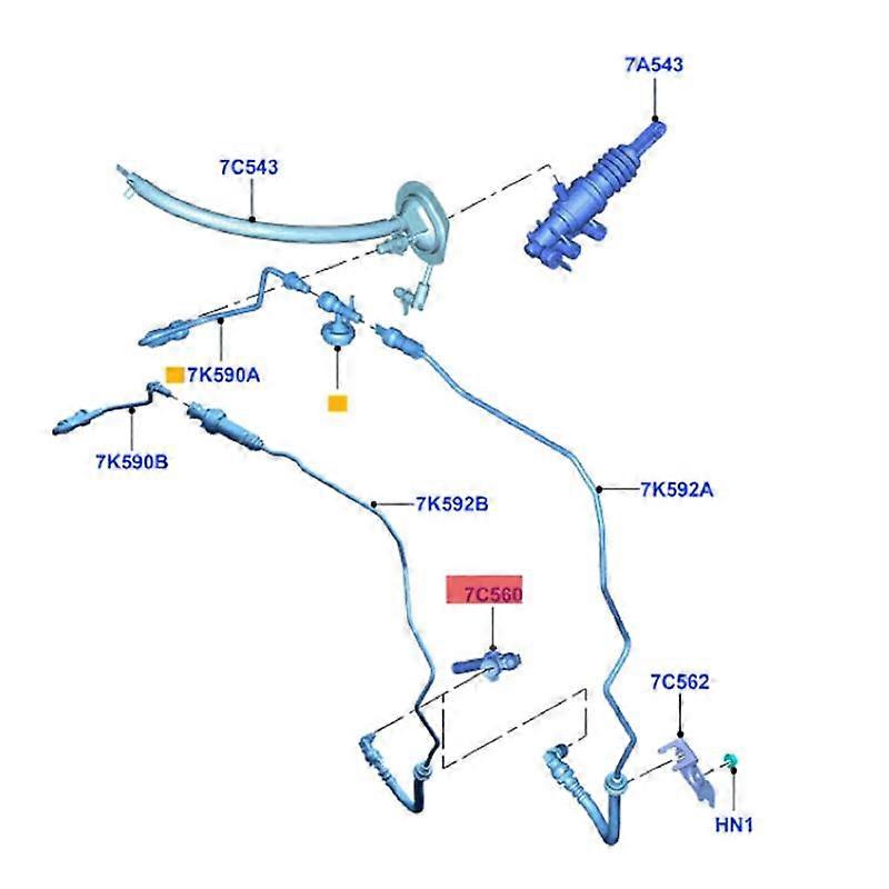 5PCS AB39-7C560-AC Release Bearing Adapte for Ford Ranger Mazda BT50 BT ...