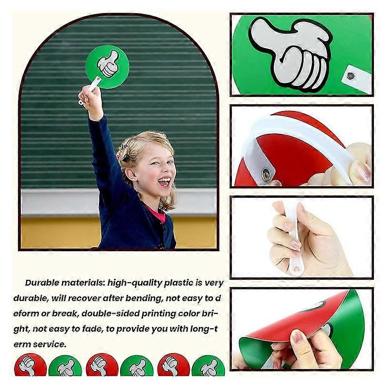 10 Pack Thumb Thumbs Down Classroom Voting Paddles Small Group ...