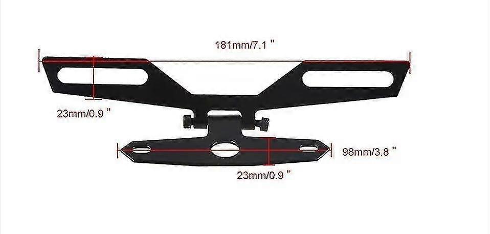 Motorcycle Number Plate Bracket, (2pcs)adjustable Motorbike Number ...