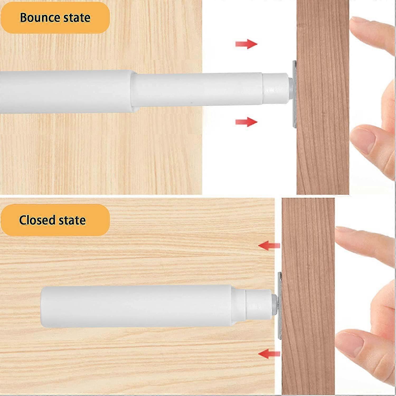 Push To Open Magnetic Cupboard Door, 2 Pcs Open And Close Magnetic Door ...