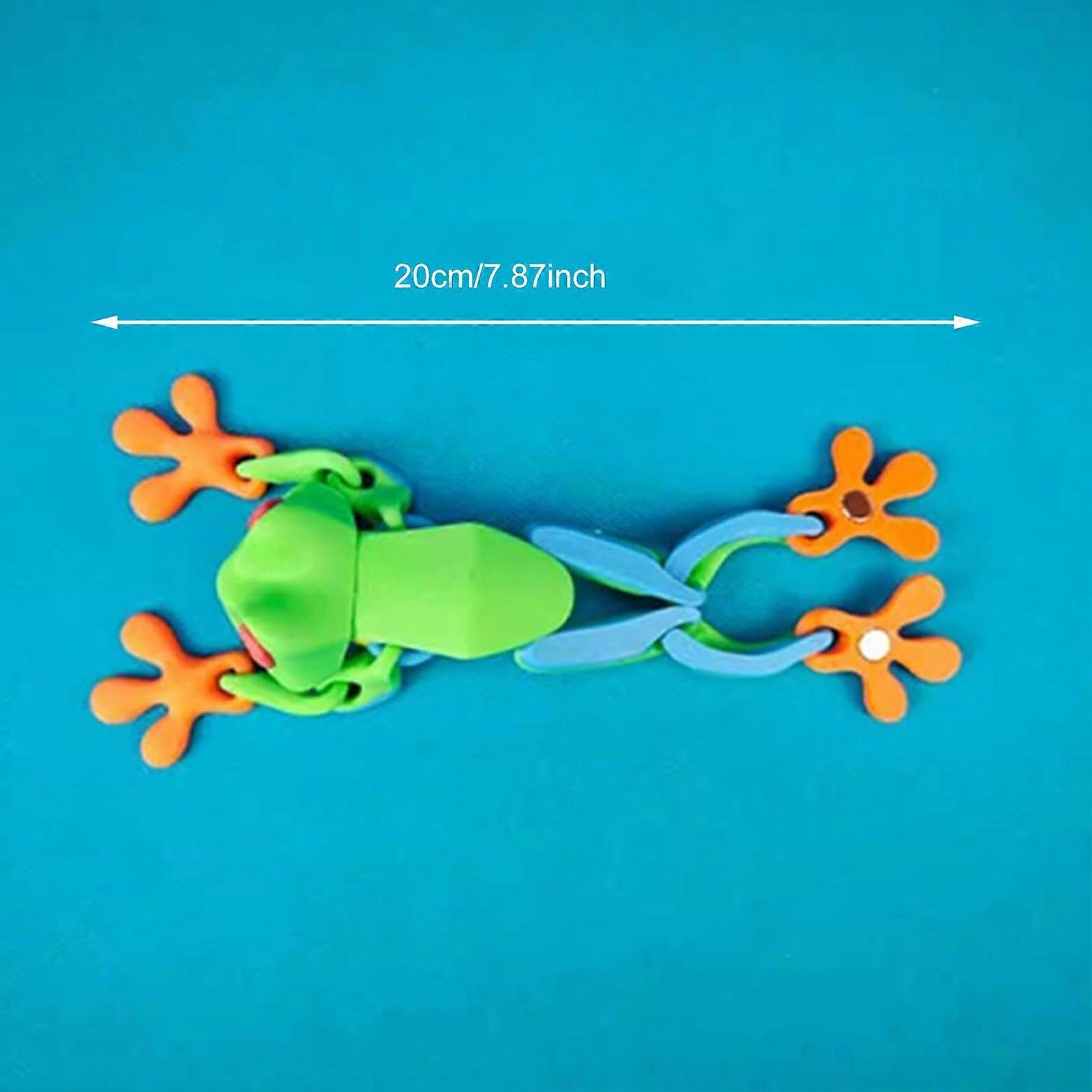 3D Printed Frog Figurine Magnetic Movable Joints Frog Figure ...