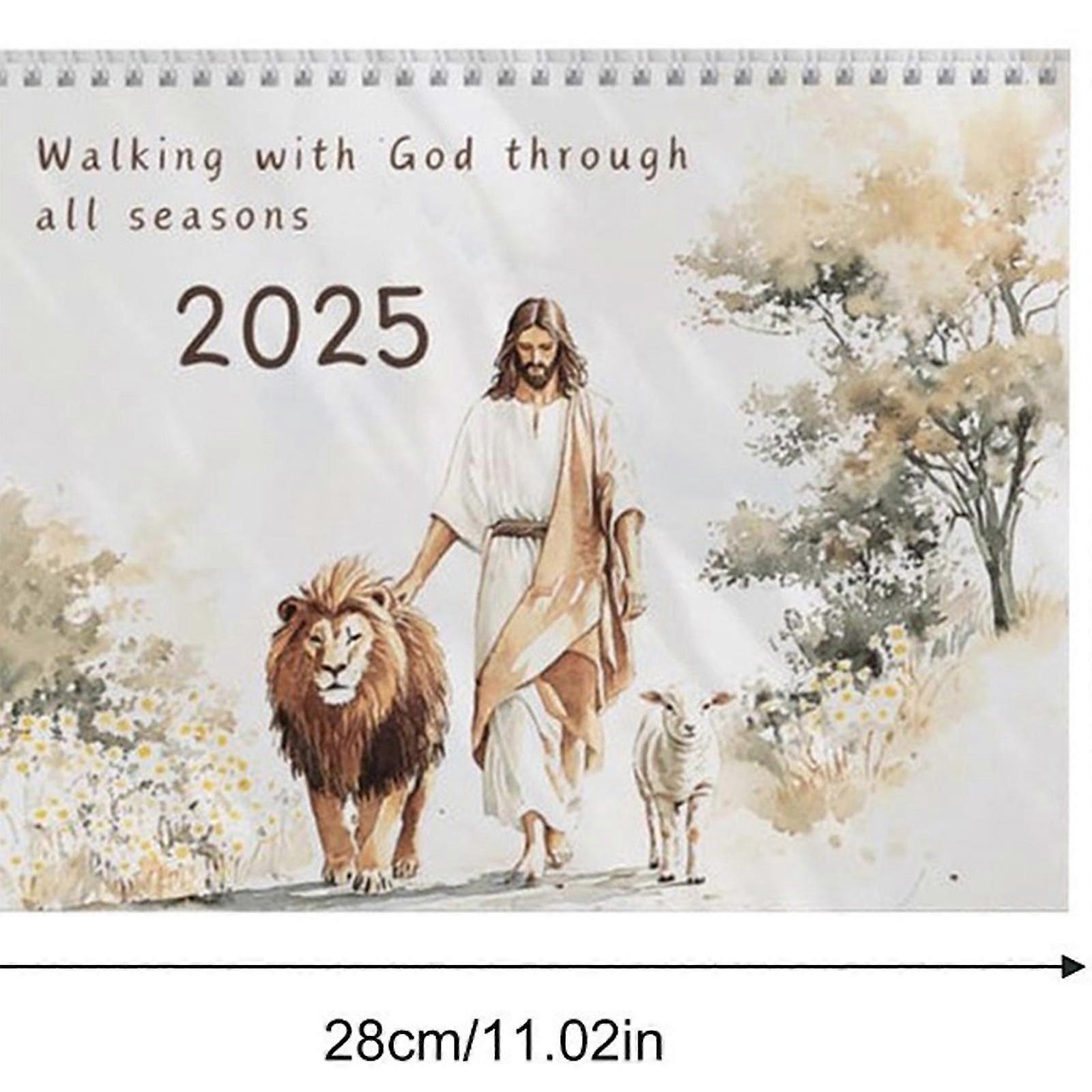 Jesus Calendar 2025 Bible Verse Wall Calendar 2025 Christian Calendar ...