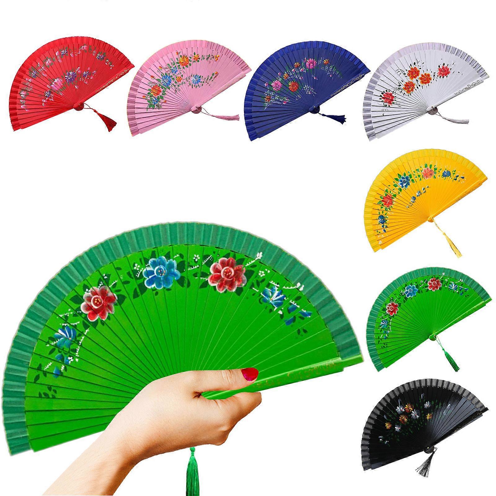 Flamenco Performances, Double Pattern Handheld Spanish Dancing Fan with ...