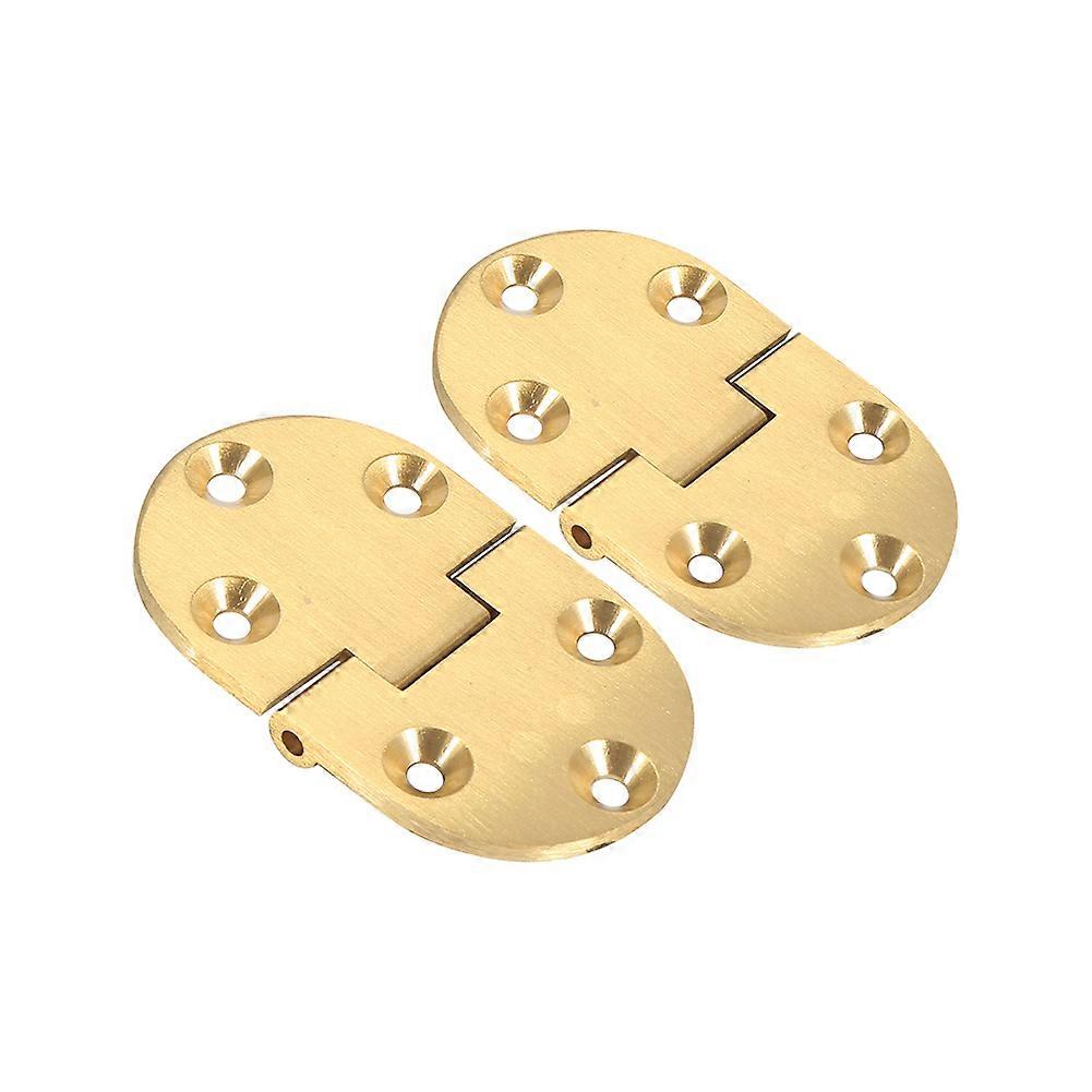 2Pcs Brass Butler Tray Hinge Round Edge 2-1/2'x1-1/2' With Screws ...