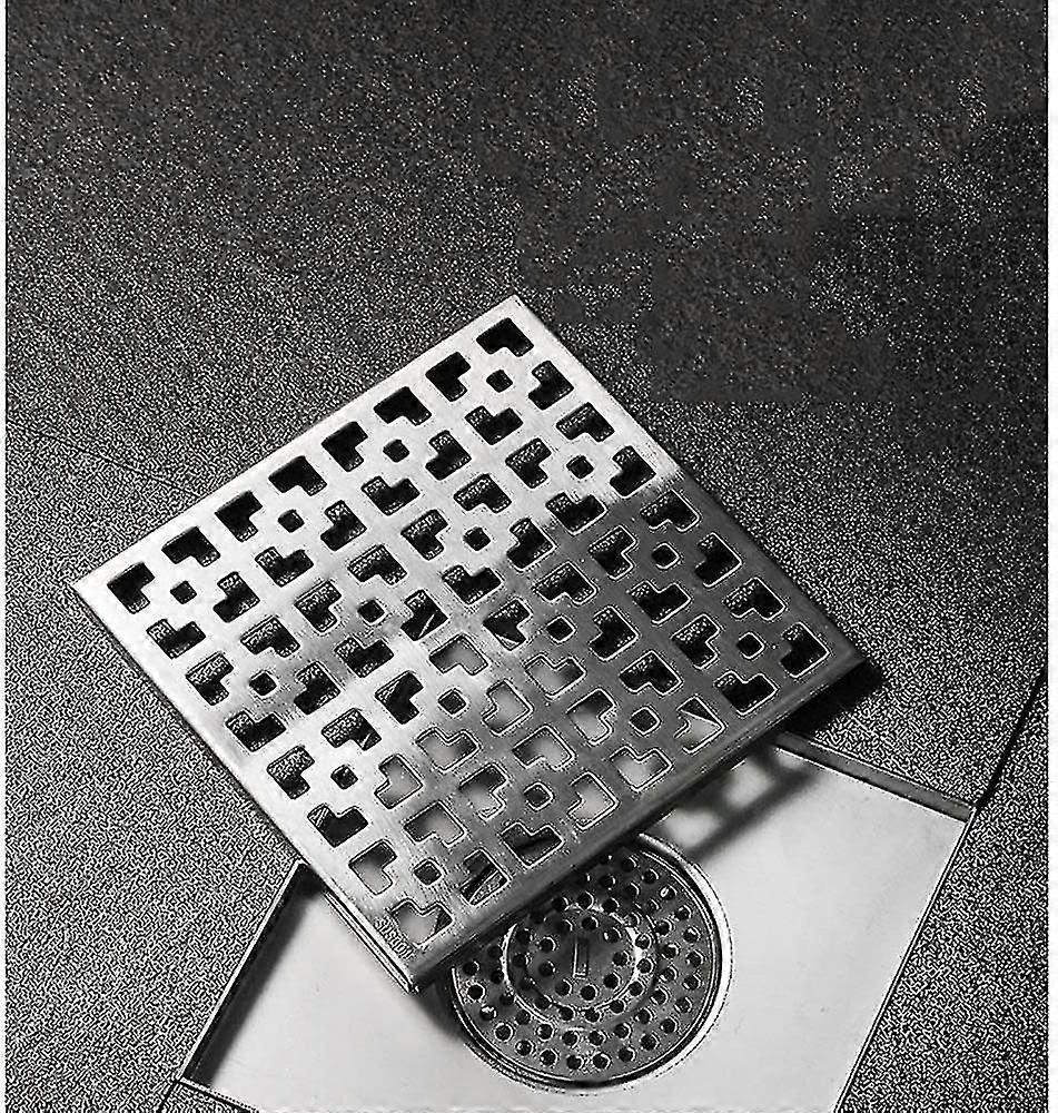 Stainless Steel Shower Drain, 20x20cm Outdoor Floor Drain with ...