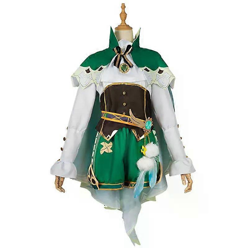 Impact Venti Cosplay Costume Genshin Impac Costume Wig Full Set ...