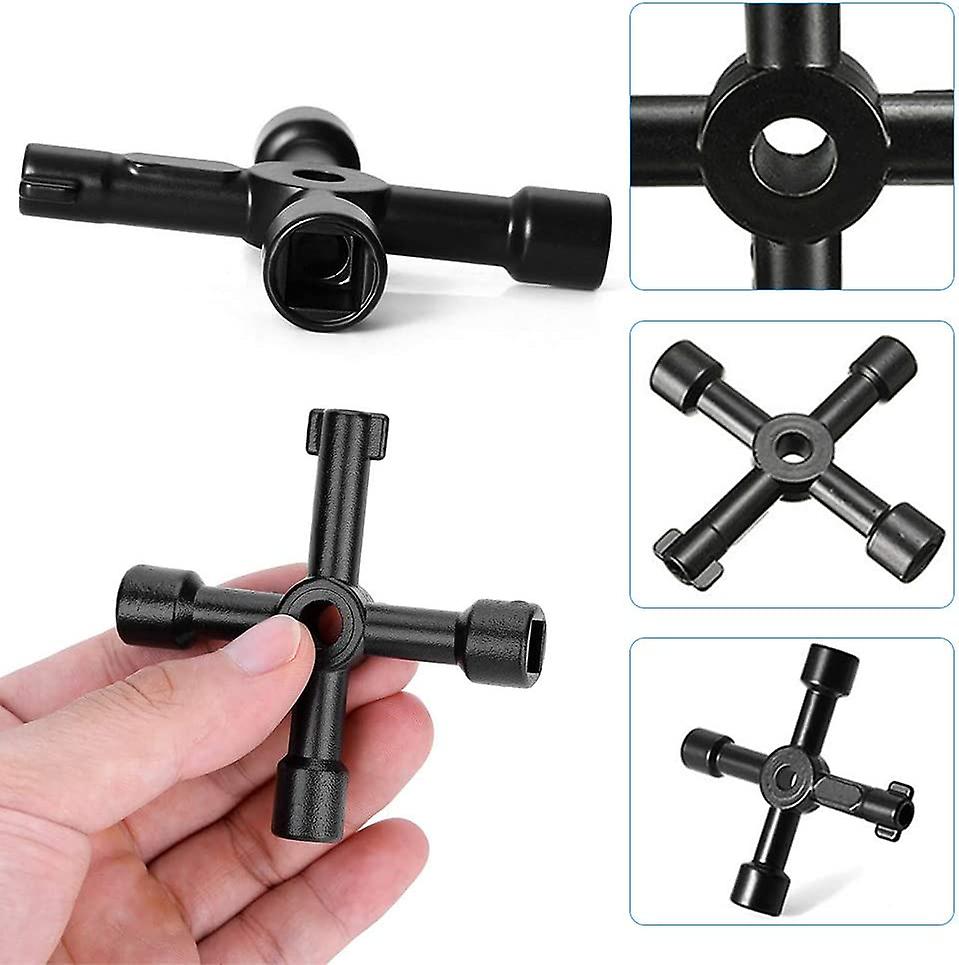 4 Way Key - Radiator Purge Key, Utility Key Electric Box Gas Meter Key ...
