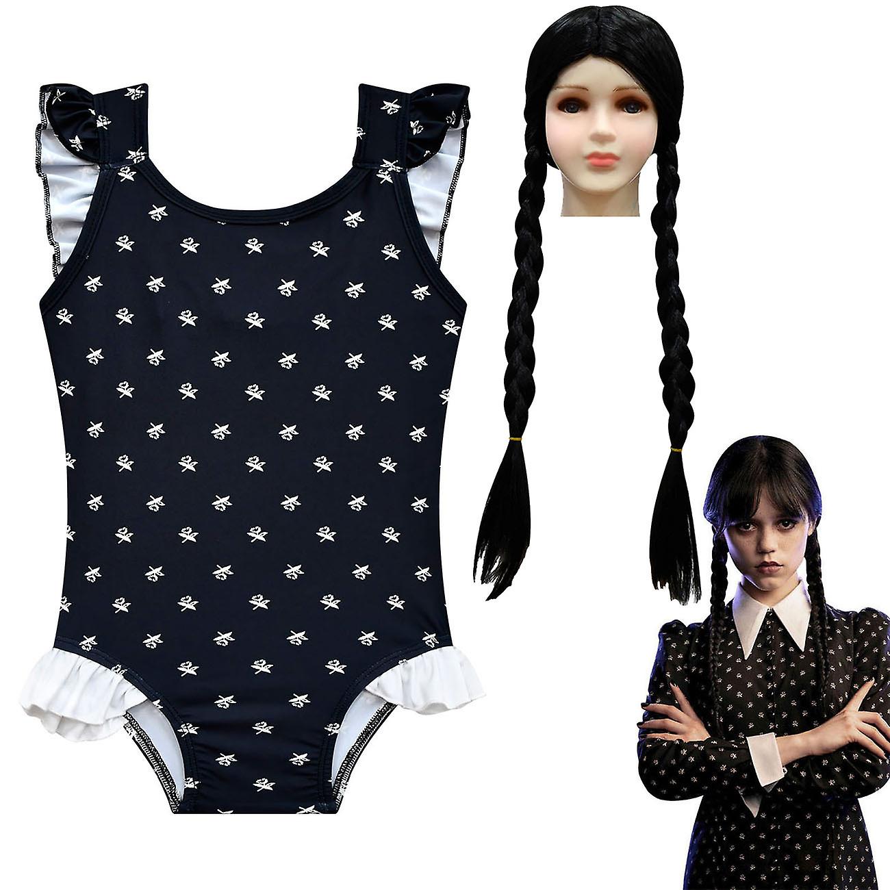 Wednesday Addams Girls Swimwear Girls Swimsuit One Piece Children ...