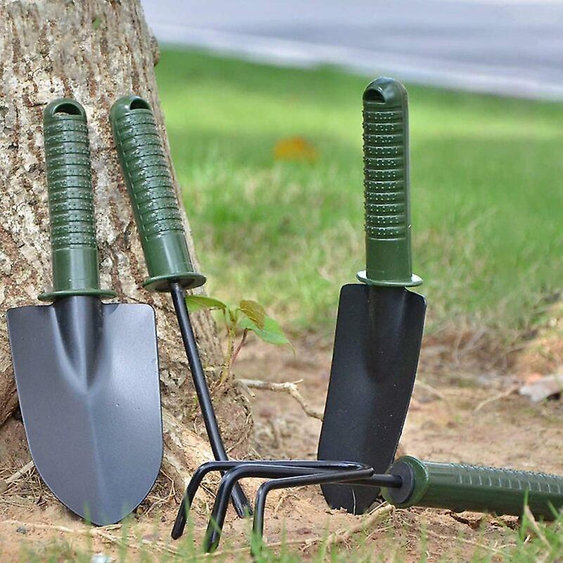 4 pcs Stainless Steel Garden Tools Set Mini Gardening Kit Rust Tools Le ...
