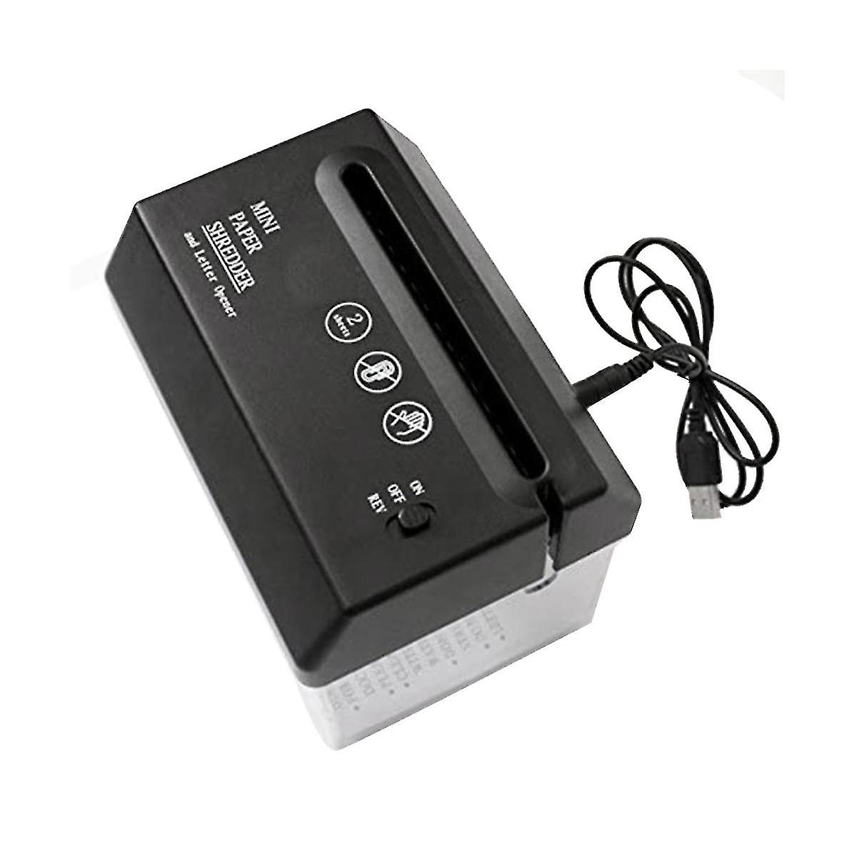 Portable Electric Paper Shredder Usb Battery Operated Shredder ...