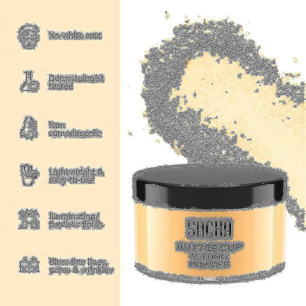 Sacha Buttercup Setting Powder - Finely Milled And Flash-friendly ...