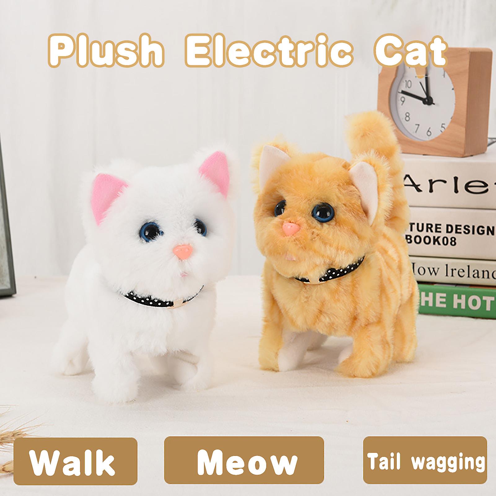 Electric Plush Cat Cognitive Ability Interactive Ability Fine ...