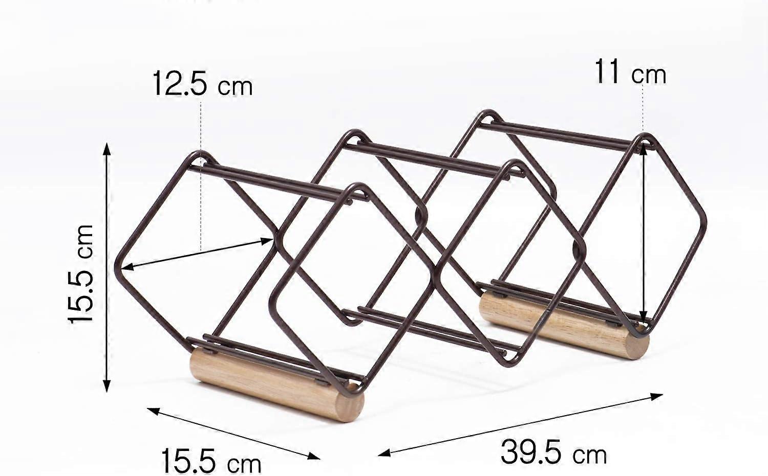 Stackable wine rack, horizontal wine bottle rack, copper-plated metal ...