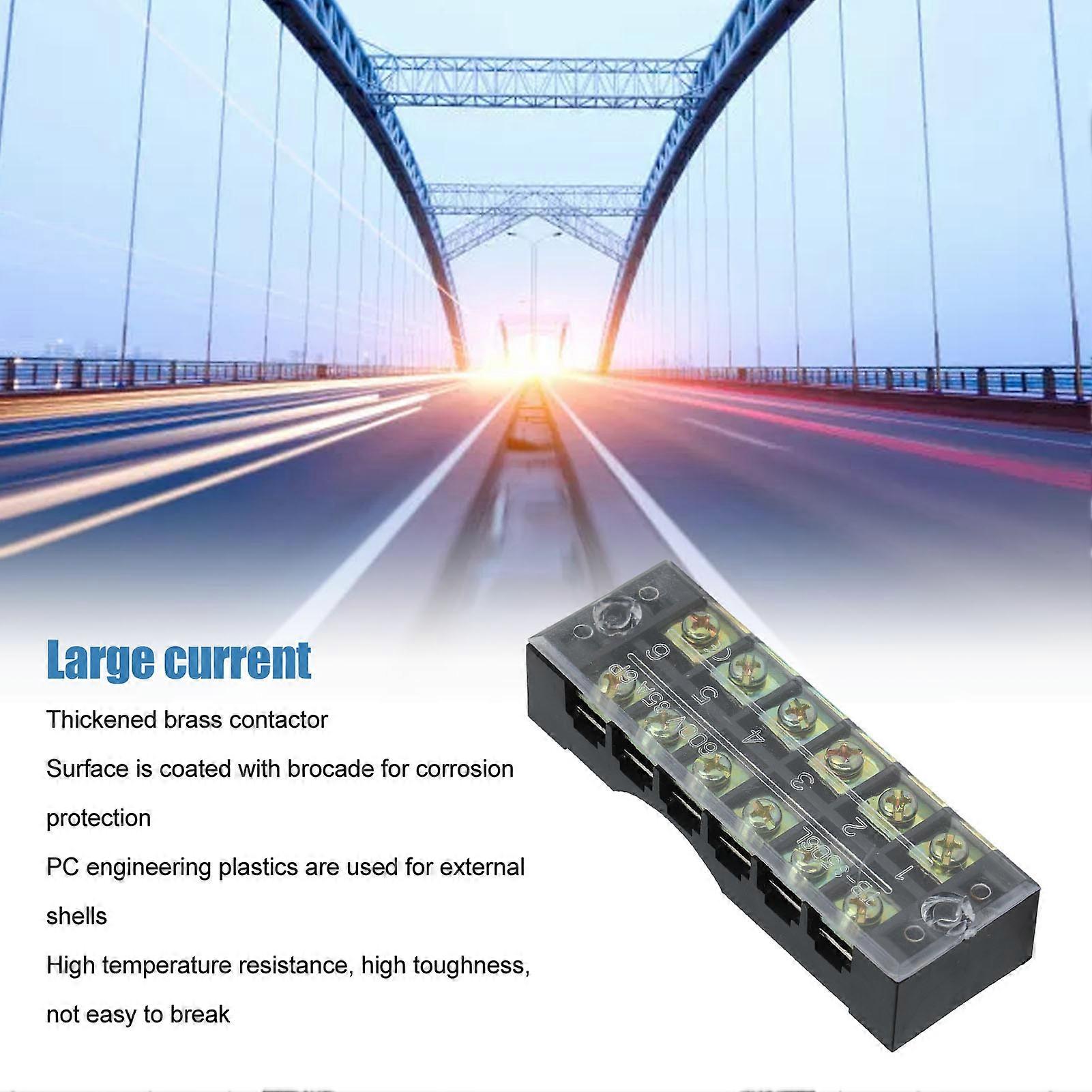 4Pcs Terminal Strip Block TB Fixed Large Current Copper Contactor ...