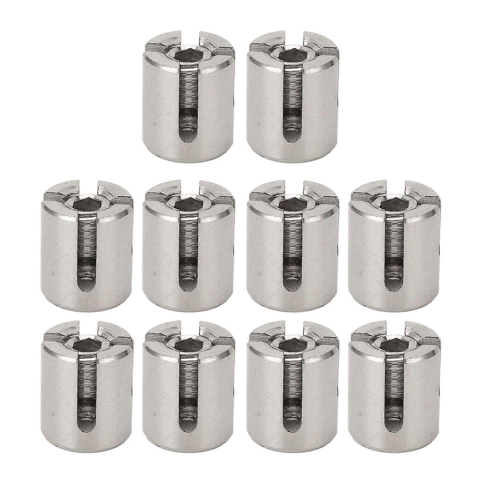 10pcs Cross Cable Clamps 316 Stainless Steel Railing Wire Rope Clips ...