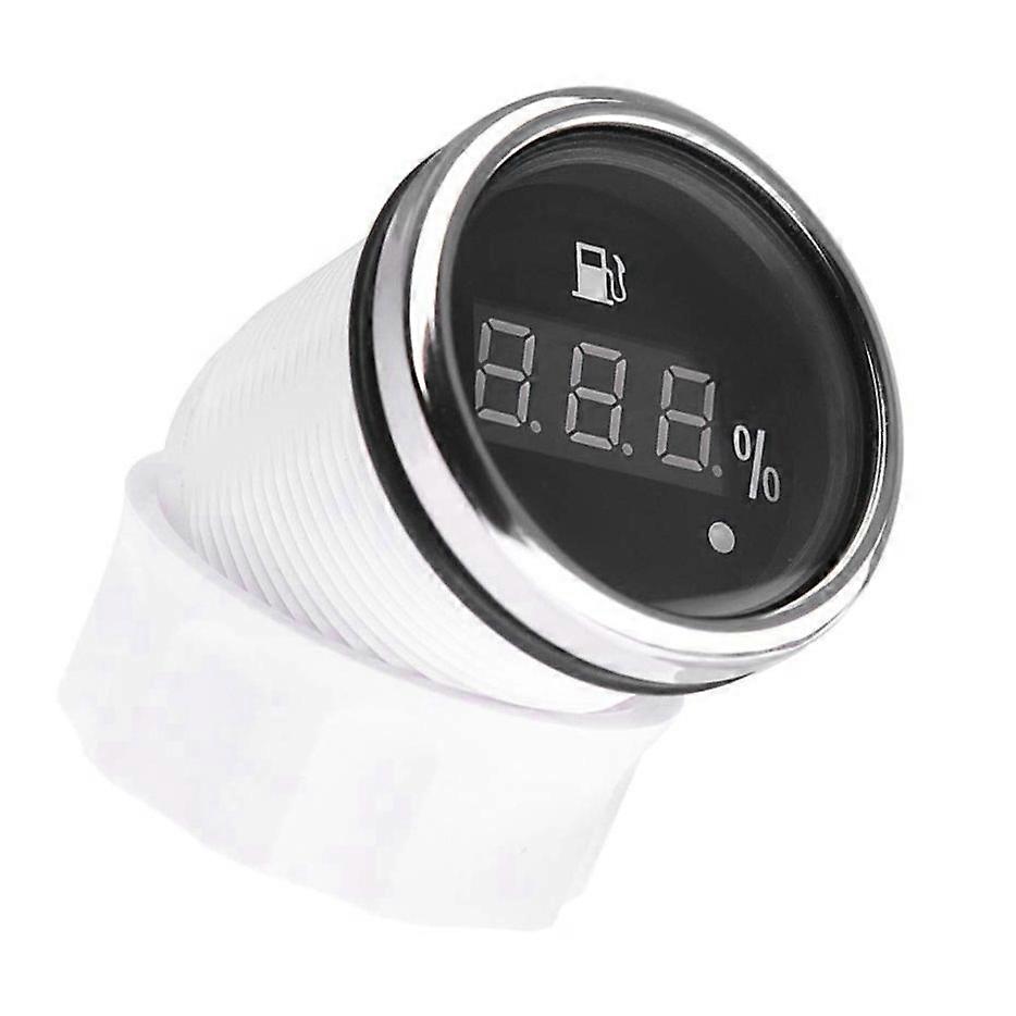 52mm Digital Fuel Level Gauge 0-190Ohm 240-33Ohm Universal Oil Tank Level Indicator Red ...